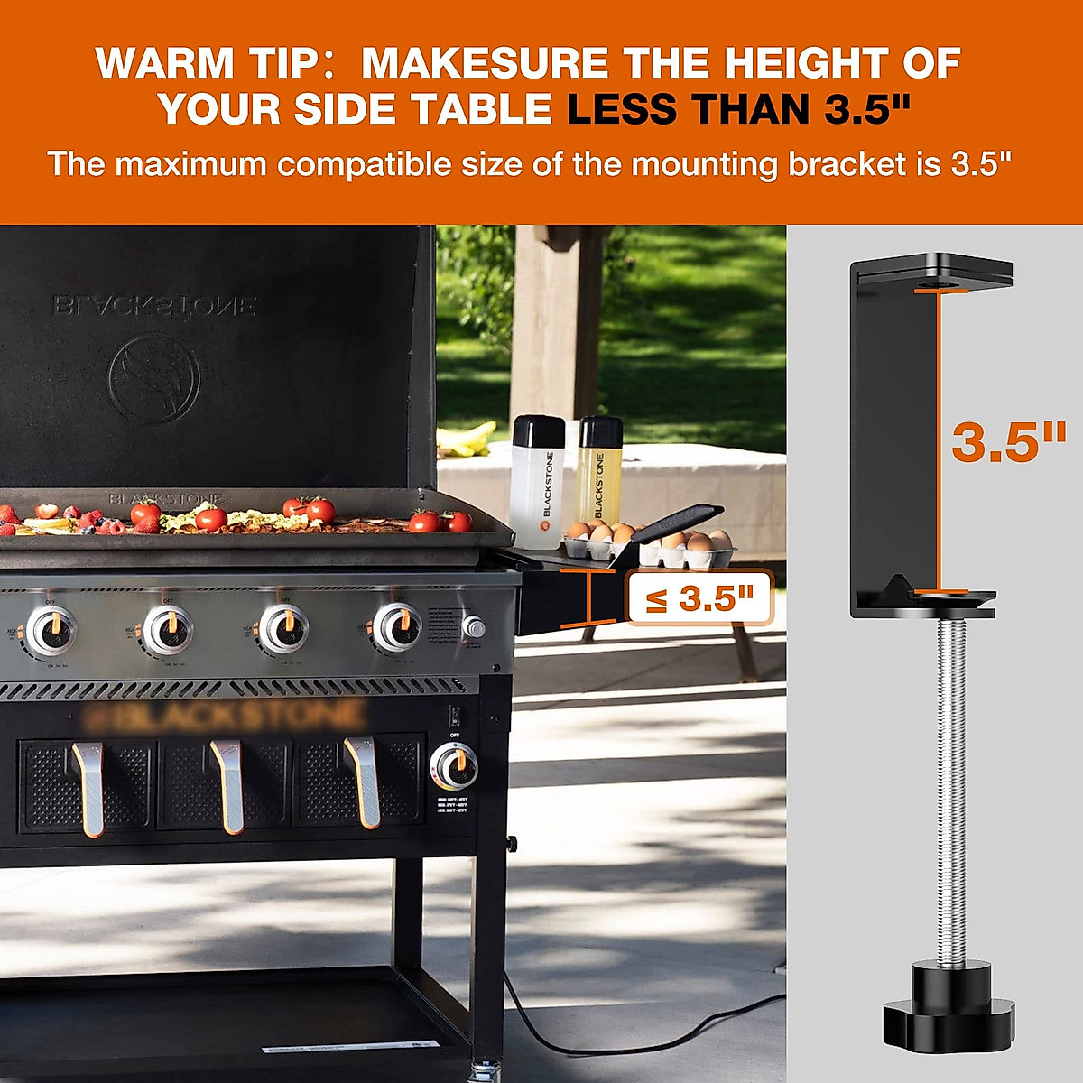 MeWeBlue Griddle Caddy for Blackstone Griddle Accessories Storage, Space Saving Grill Accessories Holder, BBQ Accessories Organizer for Blackstone 28”/36” Griddle, BBQ Caddy with a Paper Towel Holder