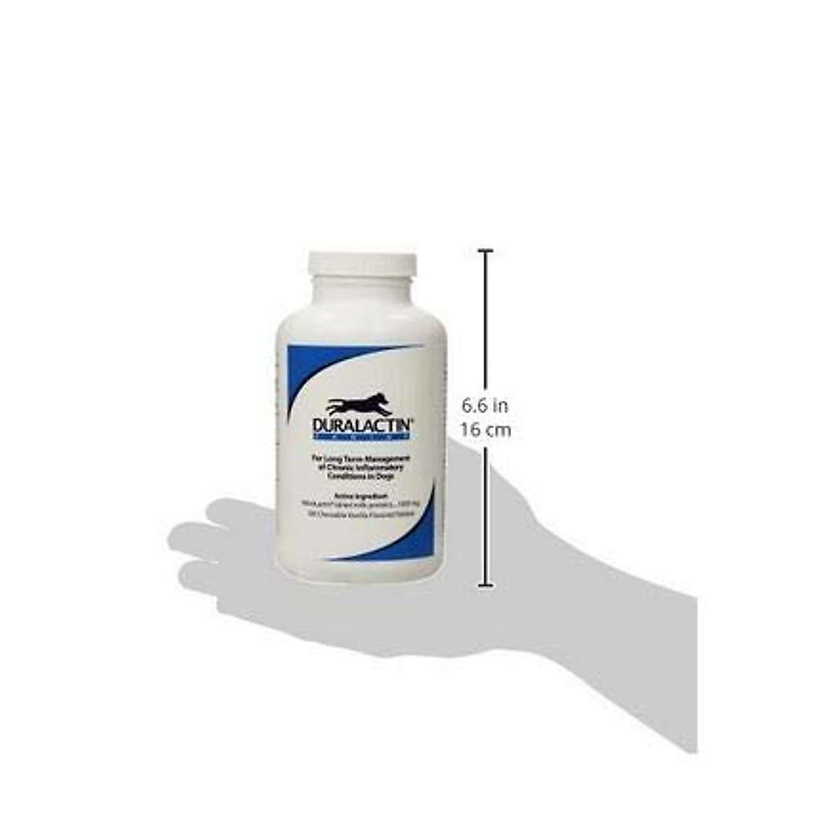 Duralactin Canine 1000mg 180ct Chewable Tabs for Dogs Vanilla Flavored