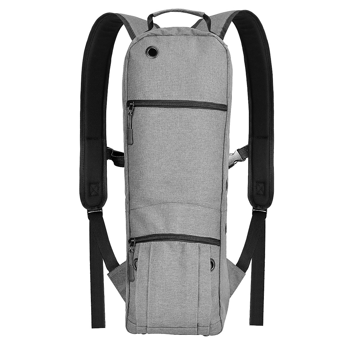 iGuerburn Oxygen Tank Backpack Size D, Portable Oxygen Backpack for D/M15 JD/M22 Cylinder Bag O2 Tank Carrier Holder for Travel (Grey)
