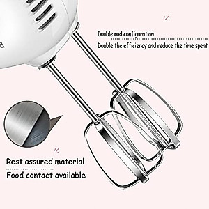 Lihuzmd Handheld Electric Mixer,Electric Whisk Household Electric Small Whipped Egg and Cream Mixer for Food Beater, Egg, Cakes, Batters,Pink