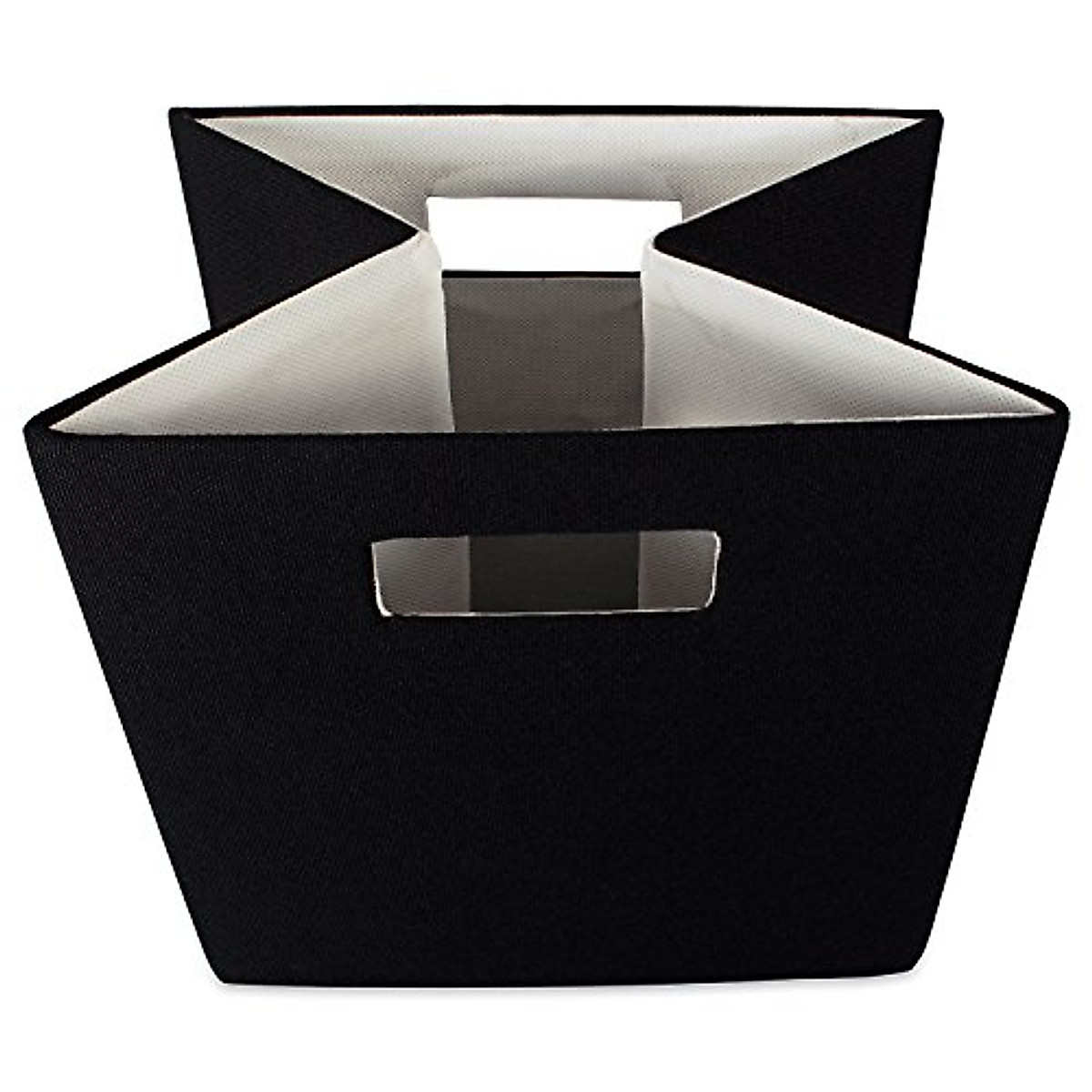 DII Poly-Cube Storage Collection Hard Sided, Collapsible Solid, Large, Black