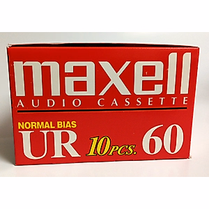 Maxell UR-60 Audio Cassette- Box of 10