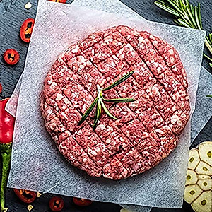 Gladworts Hamburger Press Patty Maker Cast Aluminium + 100 Non-Stick Papers, Quarter Pound Burger Press Metal Burger Mold Presser, 1/4 lb, 4.5 inch