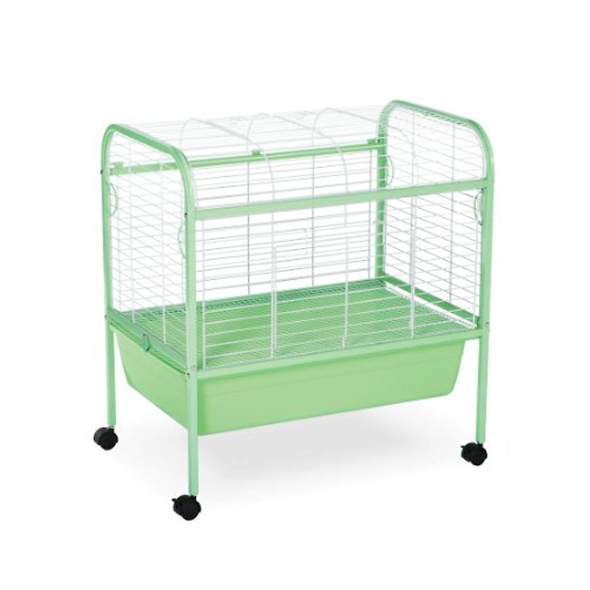 Prevue Pet Products Small Animal Cage with Stand 320 Green and White, 29-Inch by 19-Inch by 31-Inch