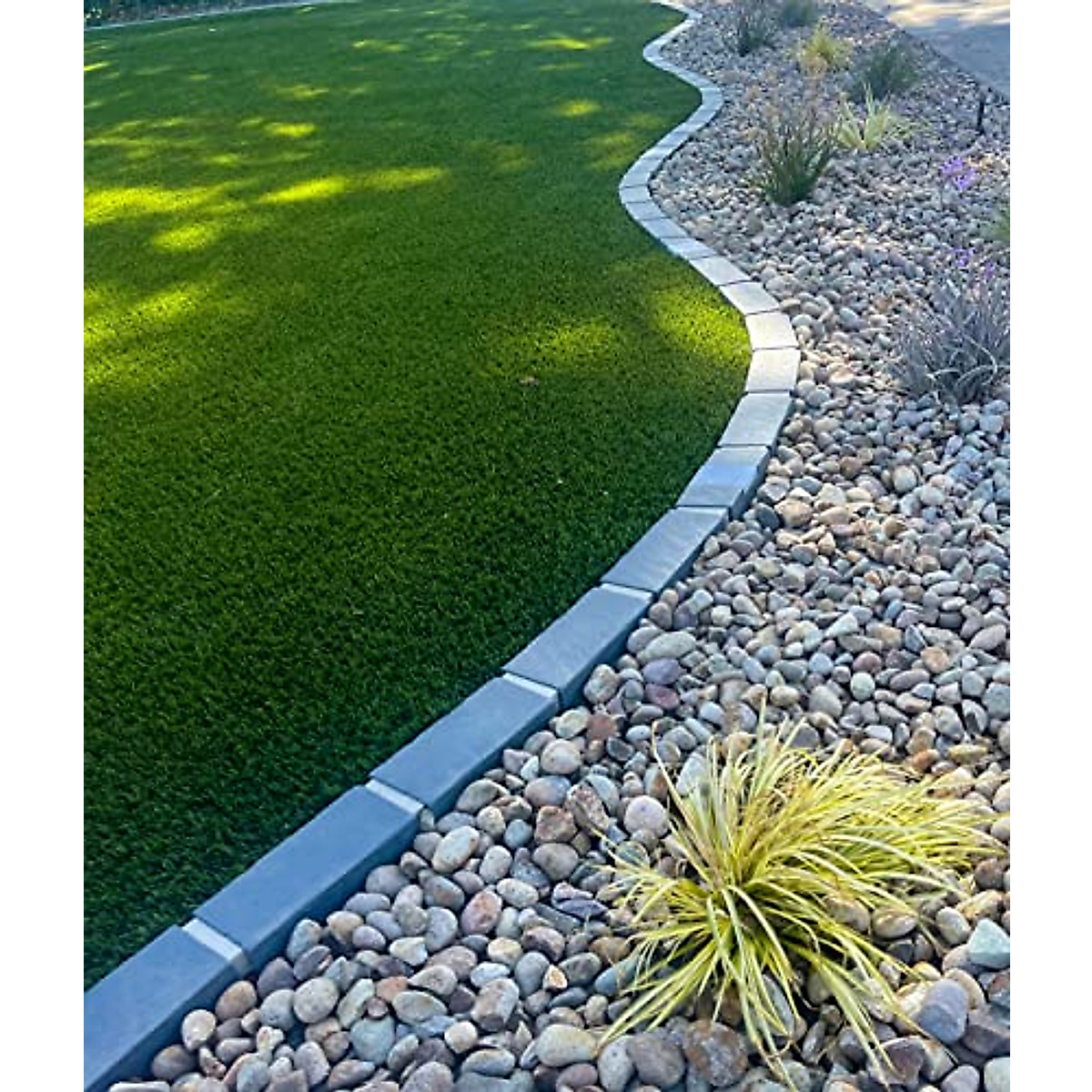 Argee RG825G Lets Edge It Decorative Plastic Brick Edging, no Lights, 25 feet, Gray