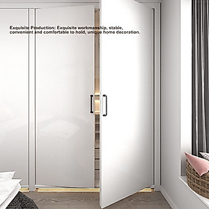 Tyenaza Barn Door Handle, Black Carbon Steel Interior Wooden Door Matte Handle for Wooden Gate Shed Cabinet Door