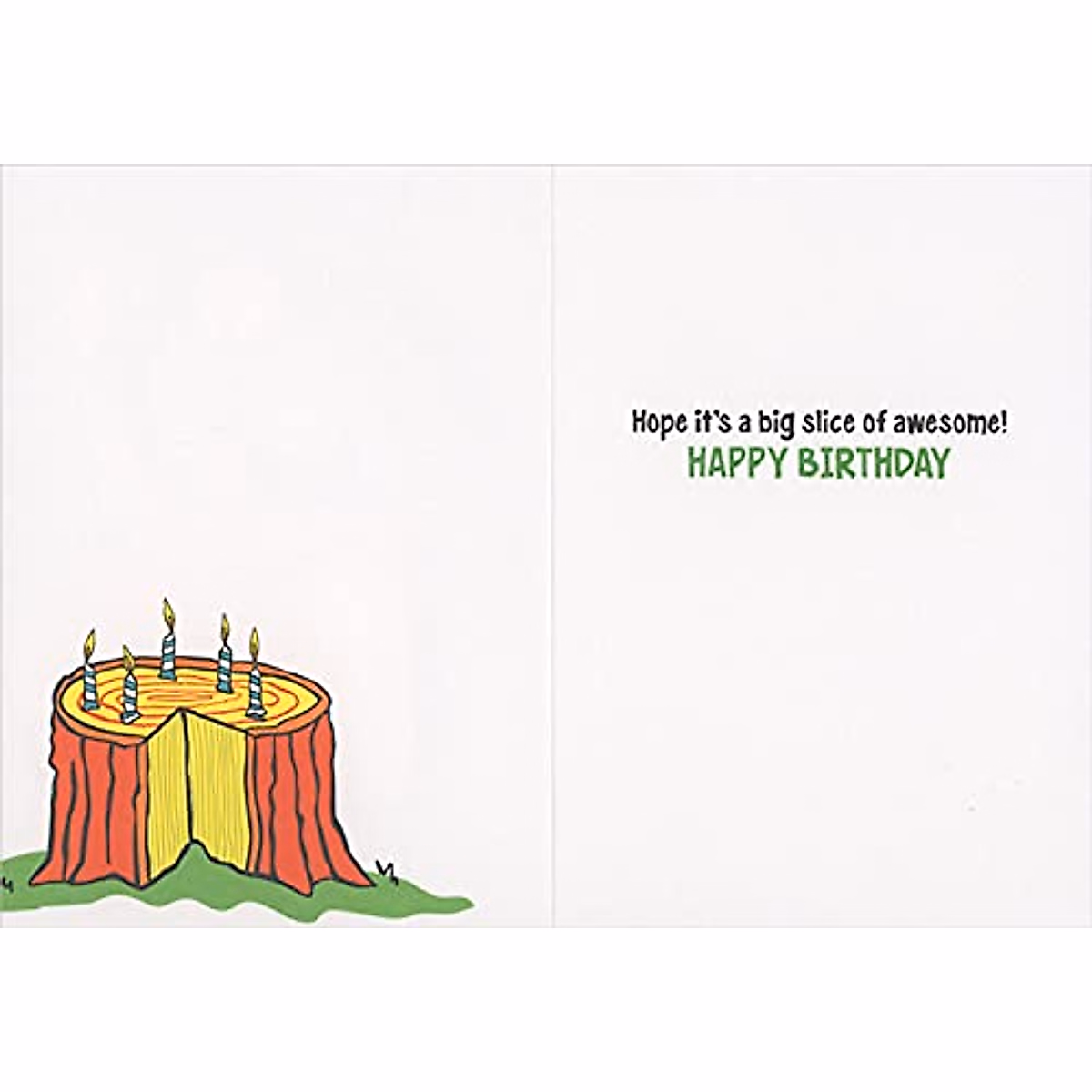 Avanti Press Beaver Eating Large Slice of Cake A-Press Funny Birthday Card