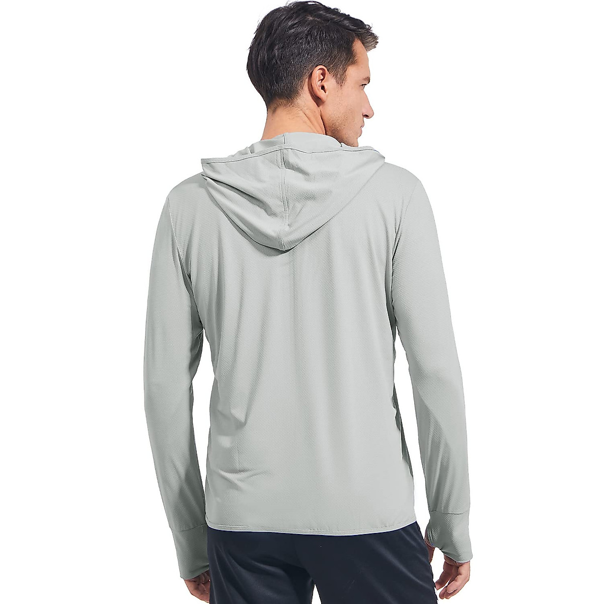 qualidyne Men's UPF 50+ UV Full Zip Sun Protection Jacket Hoodie with Pockets Lightweight Fishing Hiking Cooling Shirts