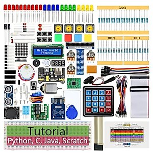 Freenove RFID Starter Kit for Raspberry Pi 5 4 B 3 B+ 400 Zero 2 W, 927-Page Detailed Tutorial, Python C Java Scratch Processing Code, 204 Items, 122 Projects (Raspberry Pi NOT Included)