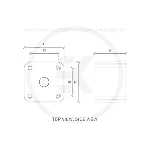EK Water Blocks EK-Quantum Convection D5 Pumpengehäuse - Schwarz