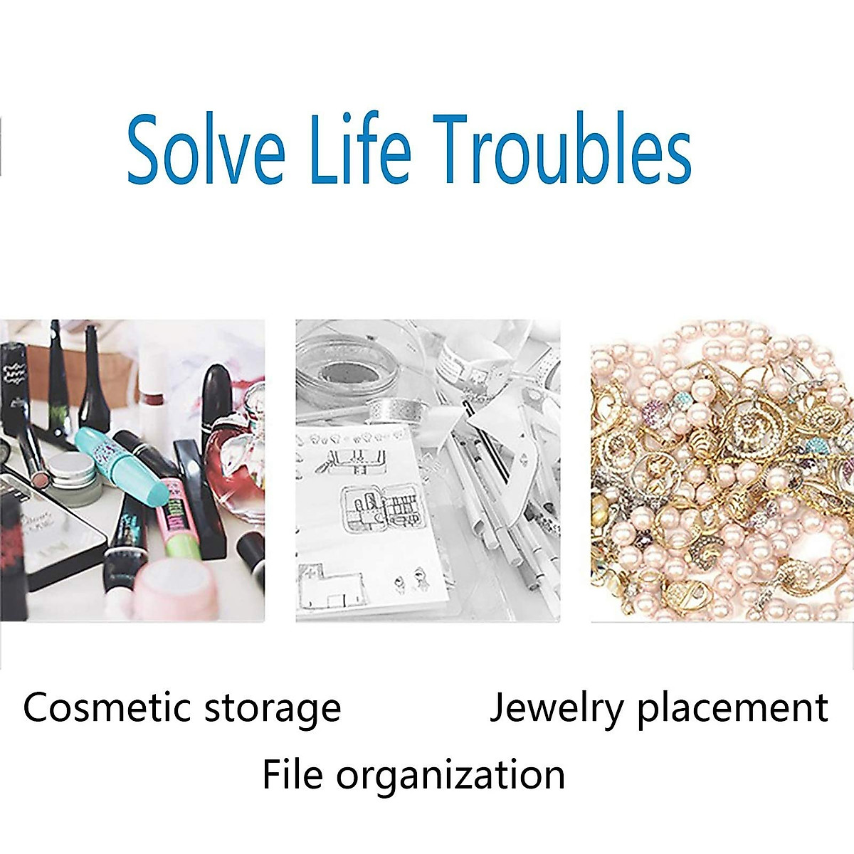 BIZOLE Flat File Cabinet Storage, Desktop Drawer Cabinet, 4/5 Tier Aluminum Alloy File Cabinet, Office Supplies A4/Receipt File Organizer, for Desktop Office Supplies and Home (Color : 5 Layers)