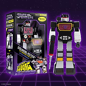 Super7 Super Cyborg Transformers Soundwave Soundblaster - 11" Transformers Action Figure with Accessories Classic Cartoon Collectibles and Retro Toys