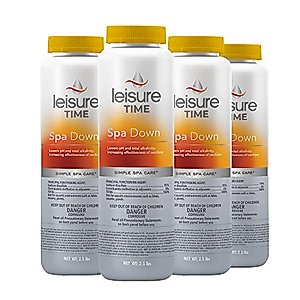 LEISURE TIME 22338-04 Spa Down for Spas and Hot Tubs, 2.5-Pounds, 4-Pack