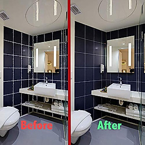 YOBZUO 3 in 1 Silicone Caulking Tools（stainless steelhead）, Sealant Finishing Tool Grout Scraper, Reuse and Replace 5 Silicone Pads, Great Tools for Kitchen Bathroom Window, Sink Joint