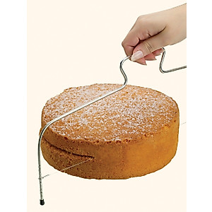 KitchenCraft Sweetly Does It Cake Leveller/Layer Cutter Wire, Carbon Steel, 40 cm