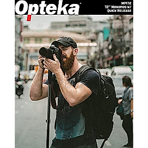 Opteka 72-Inch Photo Video Monopod with Quick Release for Digital SLR Cameras and Camcorders