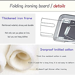 Tabletop Ironing BoardMade Portable Iron Board with Extra Layers Padding, Scorch Resistant Cotton Top, and Foldable Steel Legs with Safety Lock to Easily Store Away