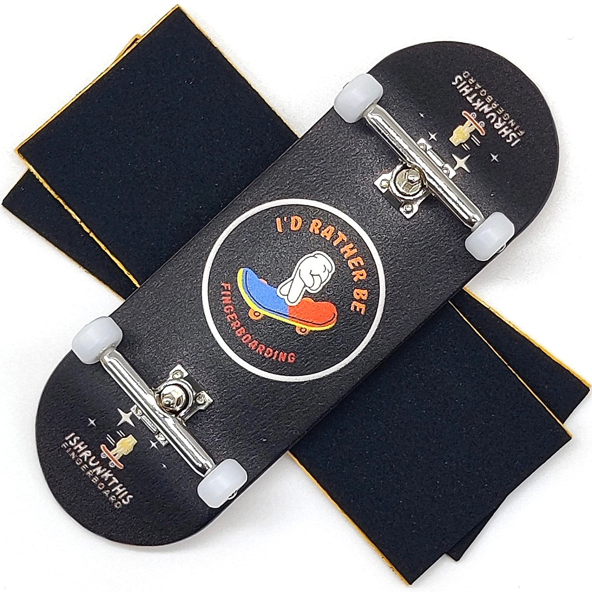 ishrunkthis I'd Rather Be Fingerboarding - Wooden Pro Fingerboard Completes 34mm