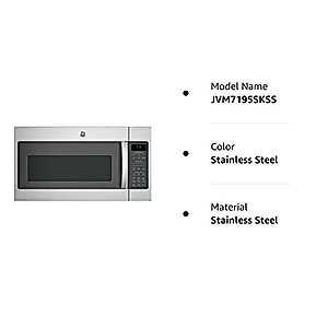 GE JVM7195SKSS Microwave, 30 inches, Stainless Steel