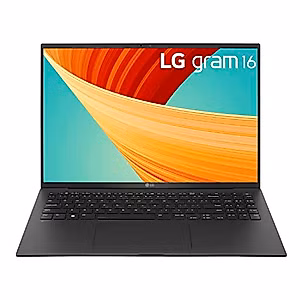 LG gram 16” Lightweight Laptop, Intel 13th Gen Core i7 Evo Platform, Windows 11 Home, 16GB RAM, 512GB SSD, Black