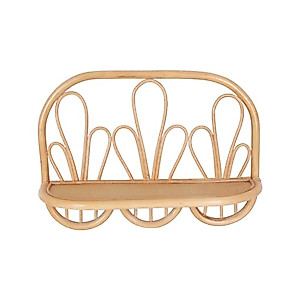 Bamboo Floating Shelf, HANDCRAFTED, Rattan Shelf, Rattan Wall Shelf, Small Shelf Nursery, Decorative Shelves for Wall, Boho Nursery Wall Decor, Cute Wall Shelves, Kids, Bohemian Floating Bookshelves