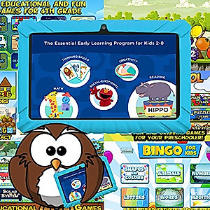 Contixo V8-4 7” Kids Tablet, 2GB RAM, 16GB Storage, Android 11 GO, Ultimate Learning Tablet for Children with Teacher’s Approved Apps, Kid Proof Protection Case, Blue