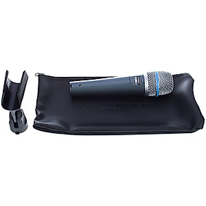 Shure BETA 57A Instrument Microphone - Supercardioid Dynamic Mic for Vocal and Instrumental Applications with High Output Neodymium Element, Durable Steel Mesh Grille and Shock Mount