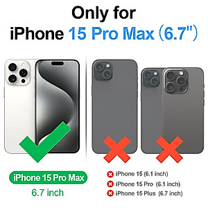 Antsturdy Compatible with iPhone 15 Pro Max Wallet Case,RFID Blocking PU Leather Phone Case Women Men Kickstand flip Cover Wrist Strap Zipper Credit Card Holder Slots for Apple 15 ProMax,Wine Red