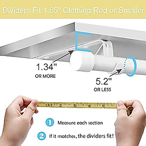 Dabancy Baby Closet Dividers - Set of 10 from Newborn to Toddler and 2 Blanks with Colored Box,Wooden Nursery Closet Dividers for Baby Clothes- [Wood]