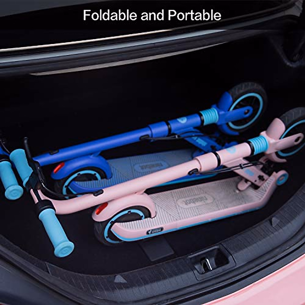 Segway Ninebot ZING E8 Kids Electric Kick Scooter, Blue & 80Six Dual Certified Kids Bike, Scooter, and Skateboard Helmet, Grey Matte, Small/Medium - Ages 8+