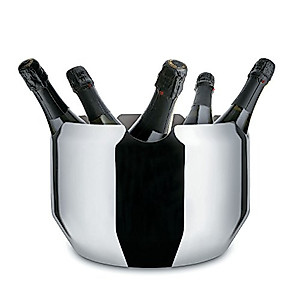 Alessi | Noè - Design Ice Tub in 18/10 Stainless Steel, Mirror Polished,Silver