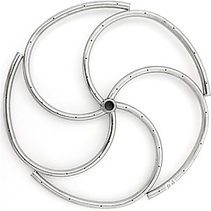 Firenado 18-Inch Natural Gas Spiral Ring Burner - Stainless Steel