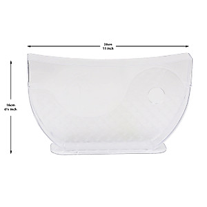 HONEYCOMB AFTERNOON Rice Paper Water Bowl - Rice Paper Holder Water Dipping Bowl, BPA Free, Reusable, Space-Saver - Spring Roll Summer Roll Wrappers Holder - Complete with Silicone Tongs