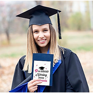 PETCEE Funny Nurse Graduation Card for Her Nurse Graduation Greeting Card for Women Graduation Card with Envelope for Nursing School Grads Medical School Graduate Occupational