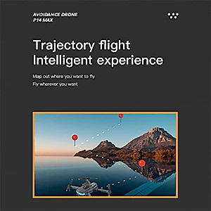 P14 Pro Foldable Mini Wireless Drone With Dual 4K HD FPV Camera- Intelligent 360° Obstacle Avoidance 4 Channel RC Quadcopter Multifunctional HD Aerial Photography Remote Control Toys