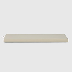 WestinTrends Solace Water Resistant Outdoor Patio Bench Seat Cushion, 46 x 18, Beige