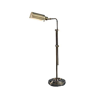 Kenroy Home 33055AB Denton Floor Lamps, Small, Antique Brass