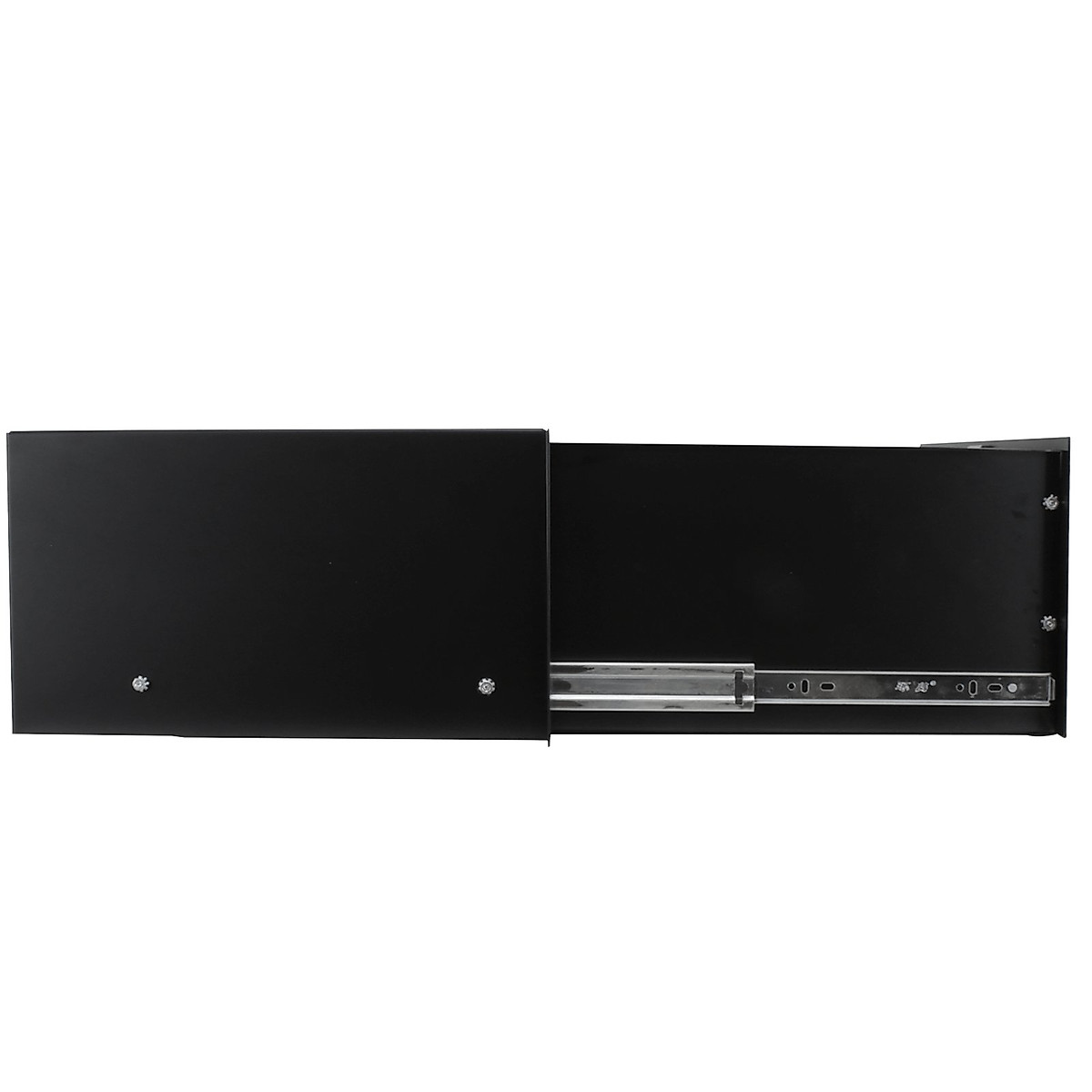 Penn Elcom 3235LK Standard Steel Rack Drawer for 5 Rack Spaces, 5U Sliding with Slam Latch & Keyed Lock, 14 Inch Deep Gear Storage