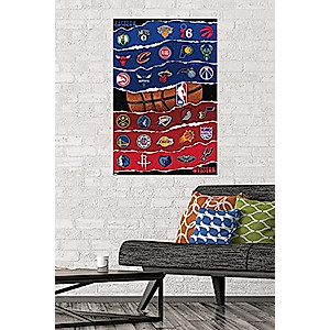 Trends International NBA League-Logos 21 Wall Poster, 22.375" x 34", Unframed Version