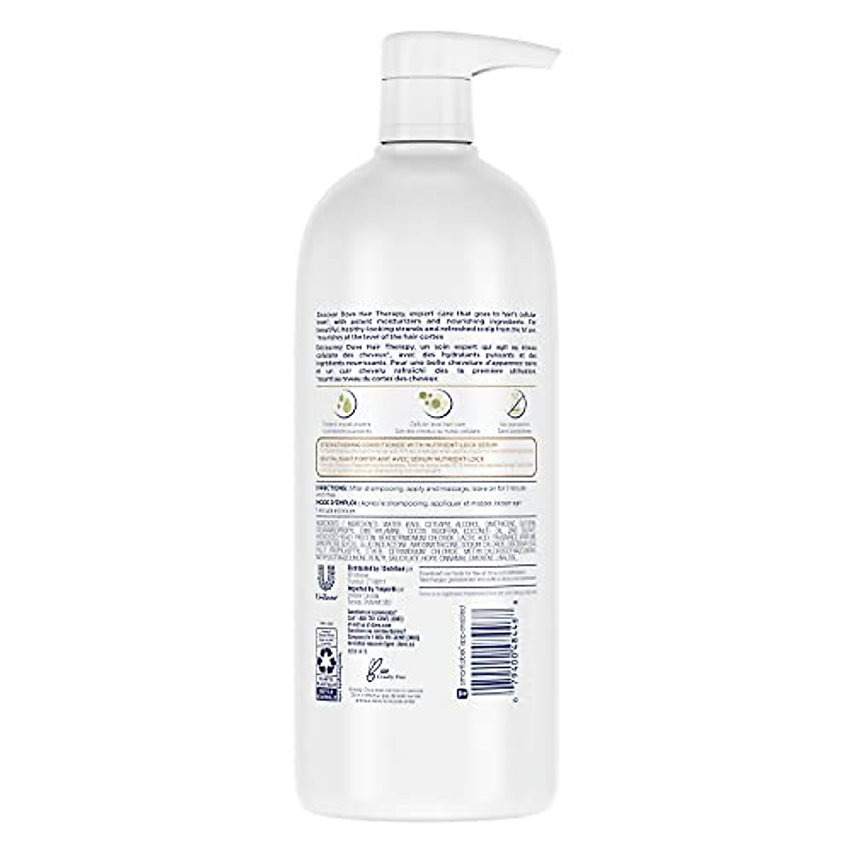 Dove Hair Therapy Conditioner Breakage Remedy for Damaged Hair Hair Conditioner with Nutrient-Lock Serum 33.8 oz