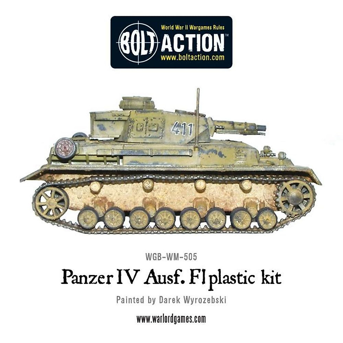 Bolt Action Panzer IV Ausf. F1/G/H Medium Tank 1:56 WWII Military Wargaming Plastic Model Kit