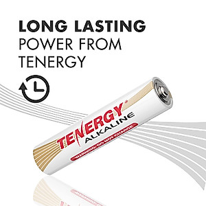 Tenergy 1.5V AAA Alkaline Battery, High Performance AAA Non-Rechargeable Batteries for Clocks, Remotes, Toys & Electronic Devices, Replacement AAA Cell Batteries, 100 Pack