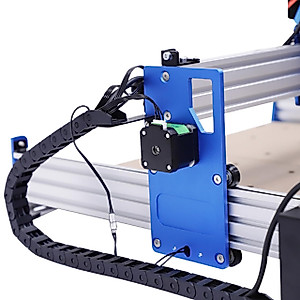 CNC Router Machine, 100 W Desktop CNC Machine Working Area 400 X 400 X 83mm Industrial-Grade Chip and 75W High-Power Spindle Motor Rotation Speed 6000rpm for Woodworking