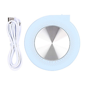 USB Cup Mug Heating Mat, Coffee Mug Warmer for Office Home Desk, USB Heater Insulation Pad Coaster Cup Warmer Heating Plate (Blue)