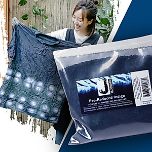 Jacquard Indigo Dye - 8 Oz Pre Reduced Indigo - Create Your Own Shibori Bag, Indigo Macrame, Indigo Dye Pillow, and More - Blue Dye Fabric