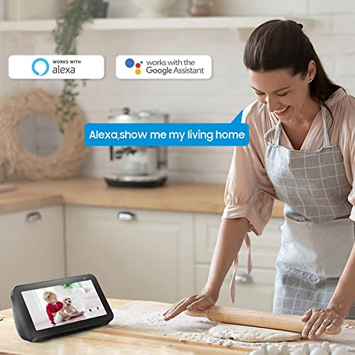 NGTeco 2K Security Camera Indoor, 3MP Pan Tilt WiFi Camera for Home Security/Baby Monitor/Pet, Dog Cam with Motion Detection, Night Vision, Privacy Shield Compatible with Alexa/Google