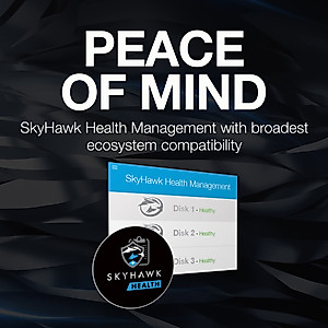 Seagate Skyhawk AI 8TB Surveillance Internal Hard Drive HDD–3.5 Inch SATA 6Gb/s 256MB Cache + Drive Health Management & 3-Year Recovery Service - (ST8000VEZ00)