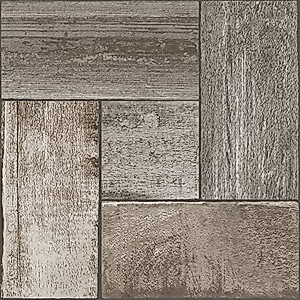 FloorPops Northwoods Peel & Stick Floor Tiles,Brown