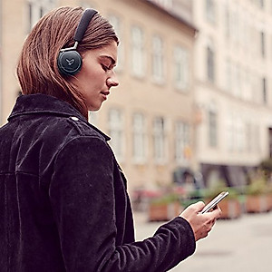 Libratone Q Adapt Active Noise Cancelling Headphones, Wireless Bluetooth Over Ear Headset w/Mic, CSR 8670 Chip, aptX Lossless Hi-Fi Sound with Deep Bass, 20 Hours Playtime for Travel Work TV-Black