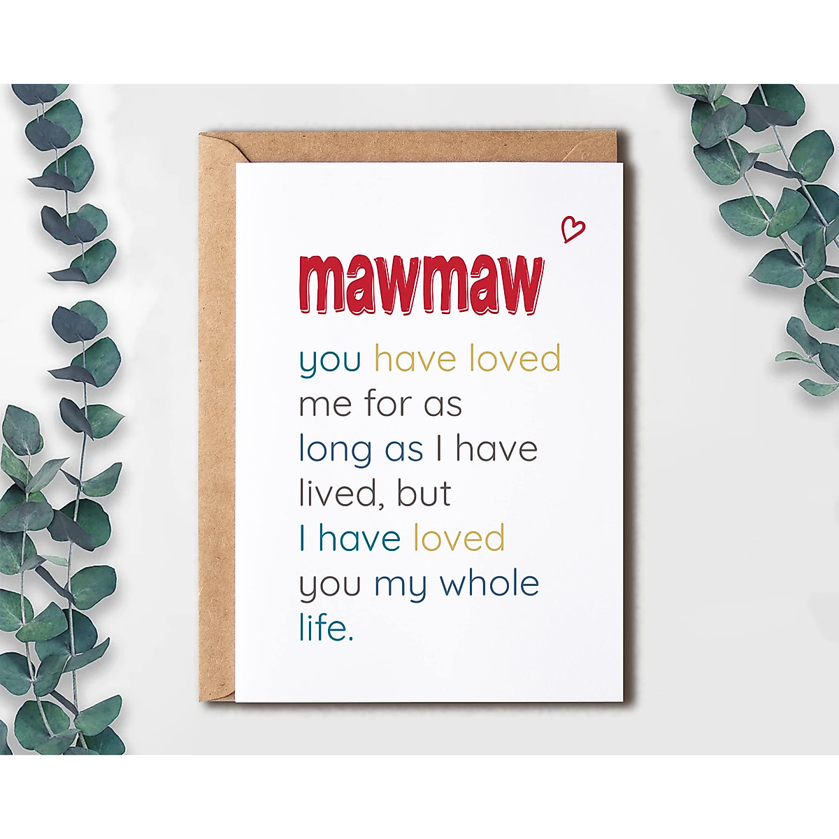 Mawmaw You Have Loved - Special Mawmaw's Day Card - Birthday Card For Mawmaw - Sentimental Card For Mawmaw - Meaningful Card For Mawmaw…